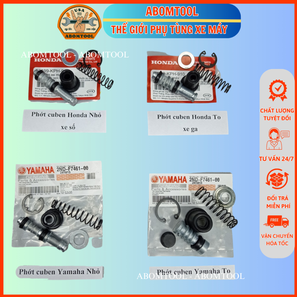 Pittong phanh dầu, trục cuppen các dòng xe Honda Ya ABOMTOOL cao cấp ...