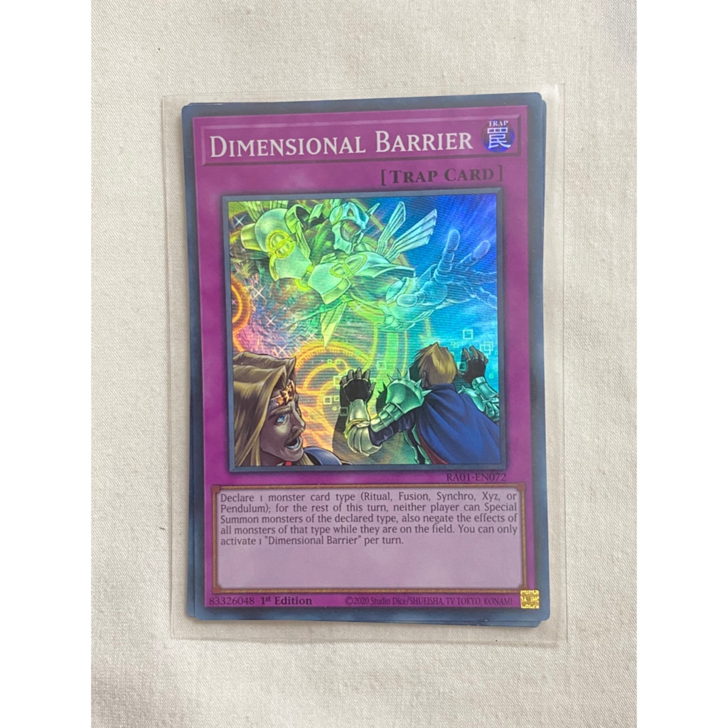 Thẻ bài Dimensional Barrier - RA01-EN072 - Super rare | Shopee Việt Nam