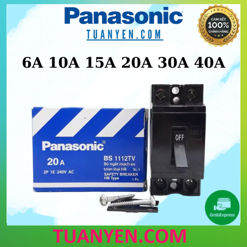 [Hỏa Tốc] Cầu Dao CB Cóc Panasonic 6A -10A-15A-20A-30A-40A Tự Ngắt Mạch ...