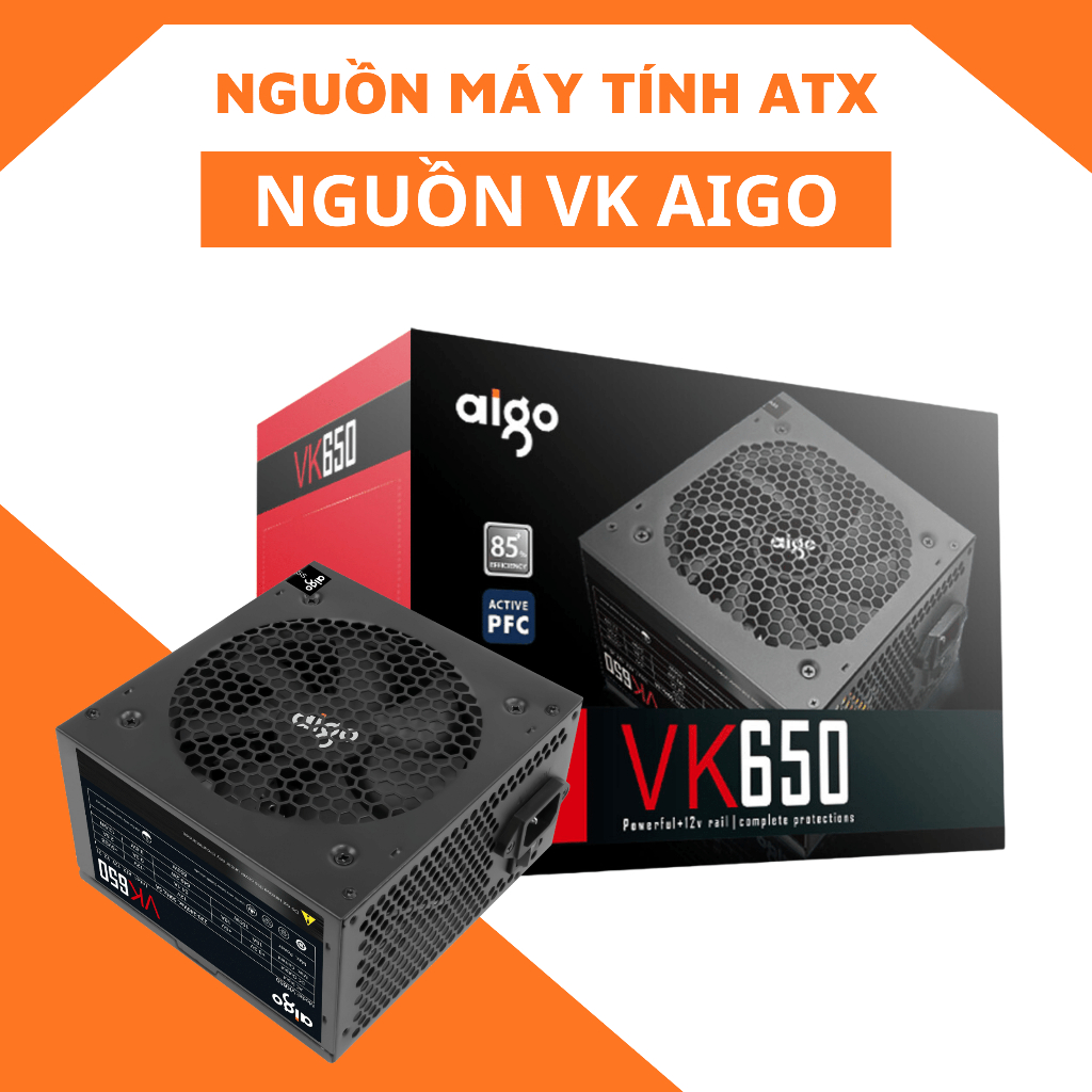 Nguồn máy tính AIGO VK550 / VK650 / VK300 / VK350 / VK450 chính hãng ...