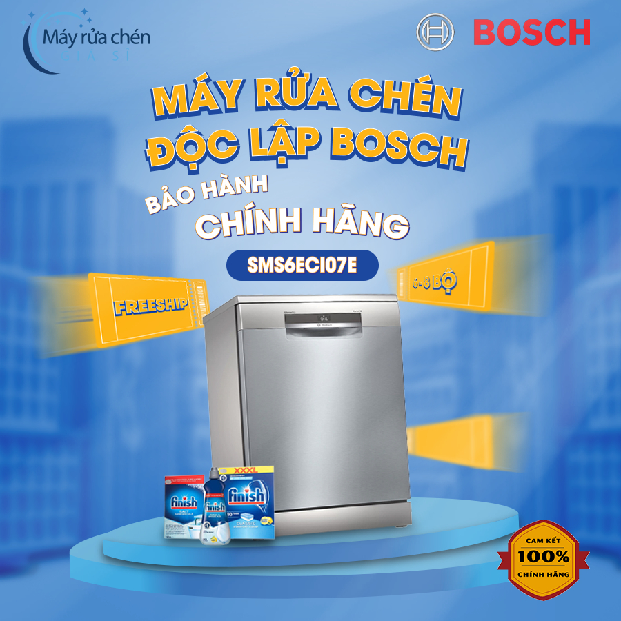 MÁY RỬA CHÉN ĐỘC LẬP BOSCH SMS6ECI07E Serie 6 AutoOpen - Hàng Chính ...