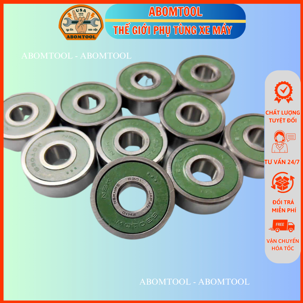 Vòng bi bạc đạn NSK JAPAN chính hãng đủ 4 mã 6201-6301-6300-6203 ...