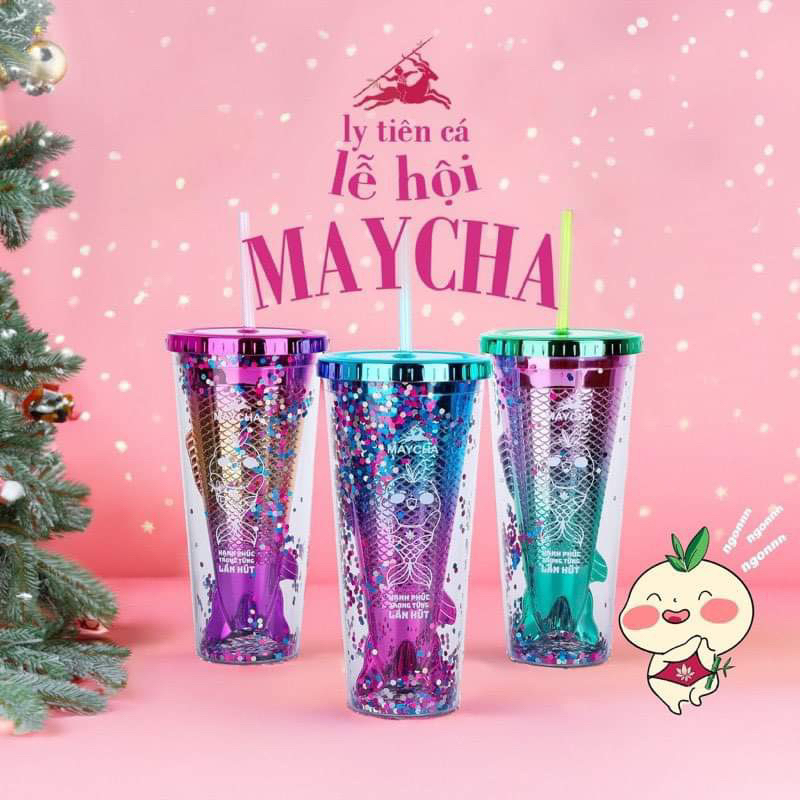 Ly Tiên Cá Trà Sữa Maycha 650ml | Shopee Việt Nam