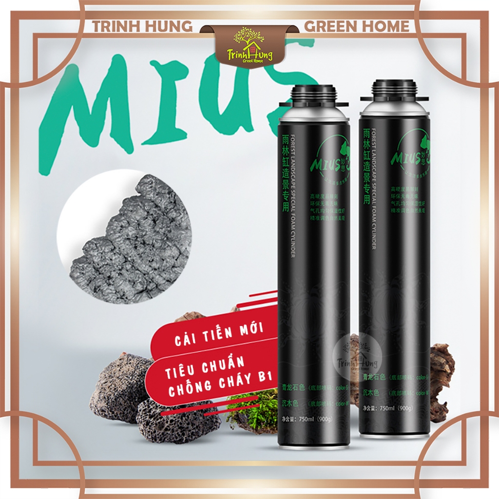 Foam xịt Mius 900Gram - tạo bố cục, backround, giả đá | Shopee Việt Nam