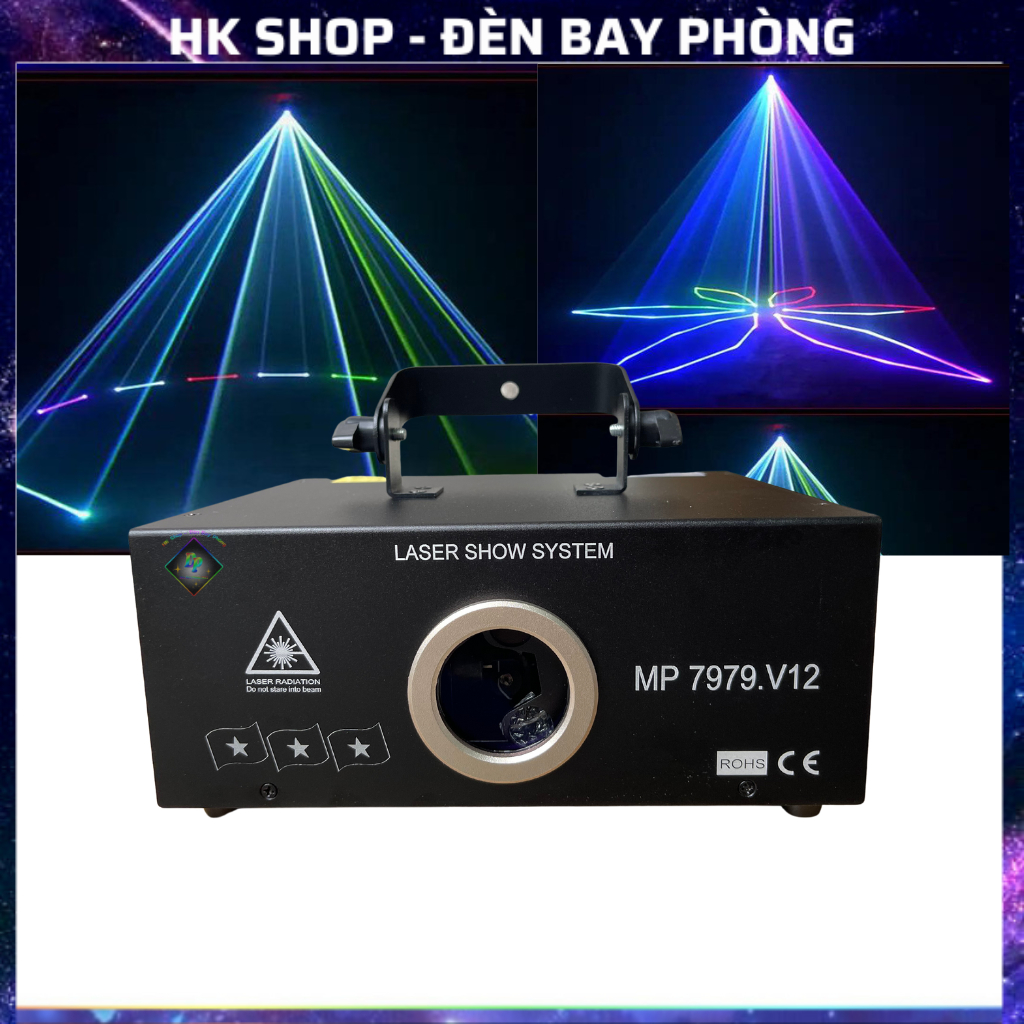 Đèn Laser Bay Phòng Cao Cấp MP7979 V12 , 1500 Hiệu Ứng Độc Quyền Cảm ...