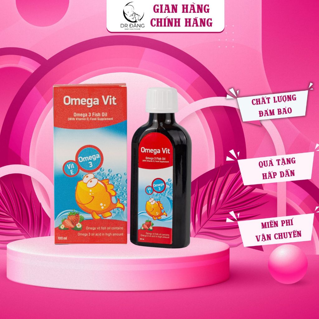 [Có quà tặng] Omegavit bổ sung Omega 3 hàm lượng cao dạng nước cho trẻ ...