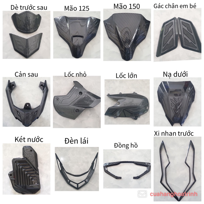 Full Bộ Ốp Carbon Airblade 2023 AB 125 - 160 | Shopee Việt Nam