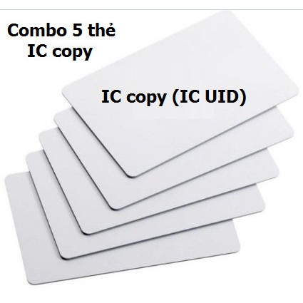 Combo 5 Thẻ IC copy ( IC UID) tần số 13.56Mhz | Shopee Việt Nam