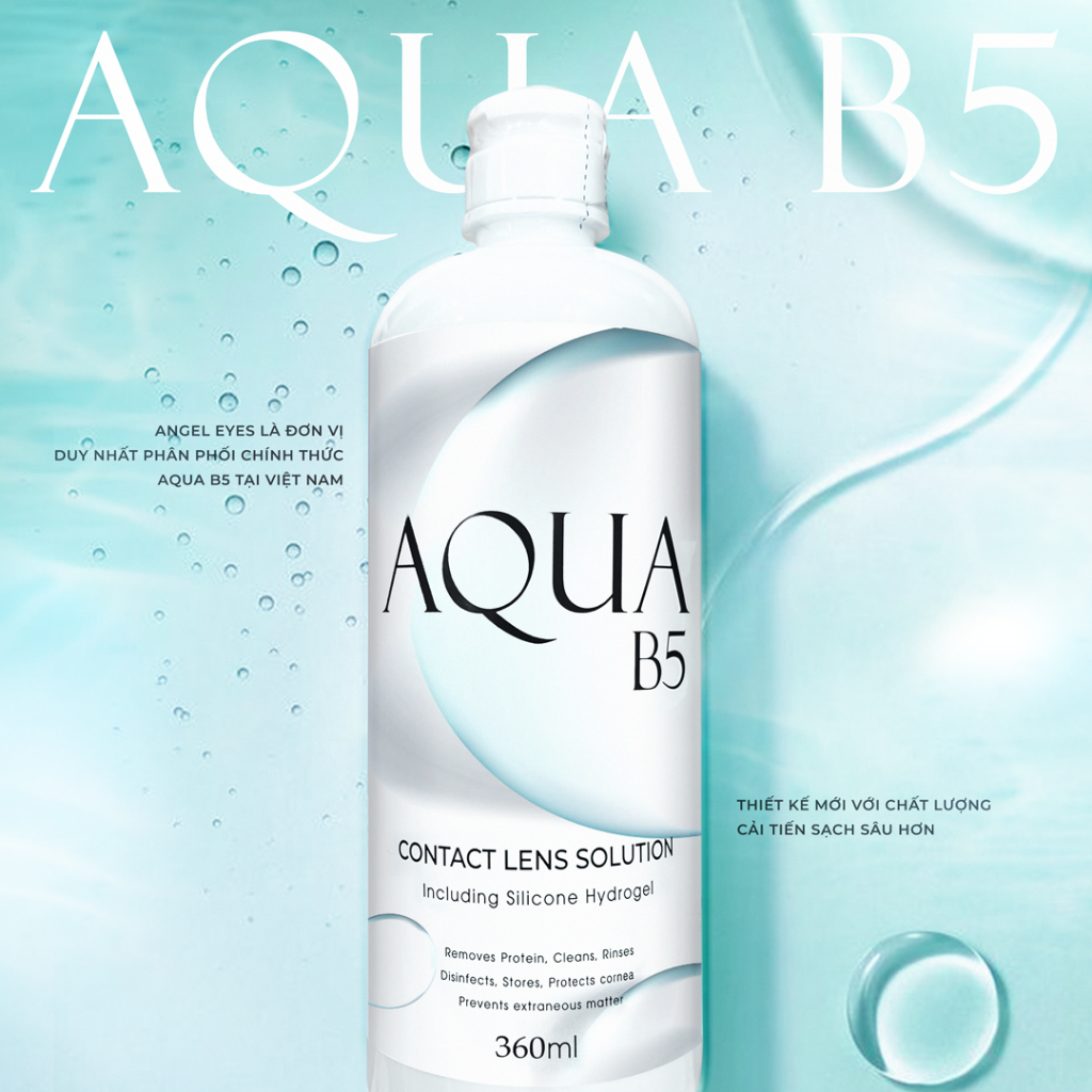 Nước ngâm lens Aqua B5 dung tích 160ml và 360ml, nhỏ mắt 15ml | Shopee ...
