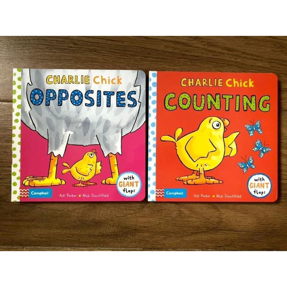 Sách Charlie chick: Opposites, Counting | Shopee Việt Nam