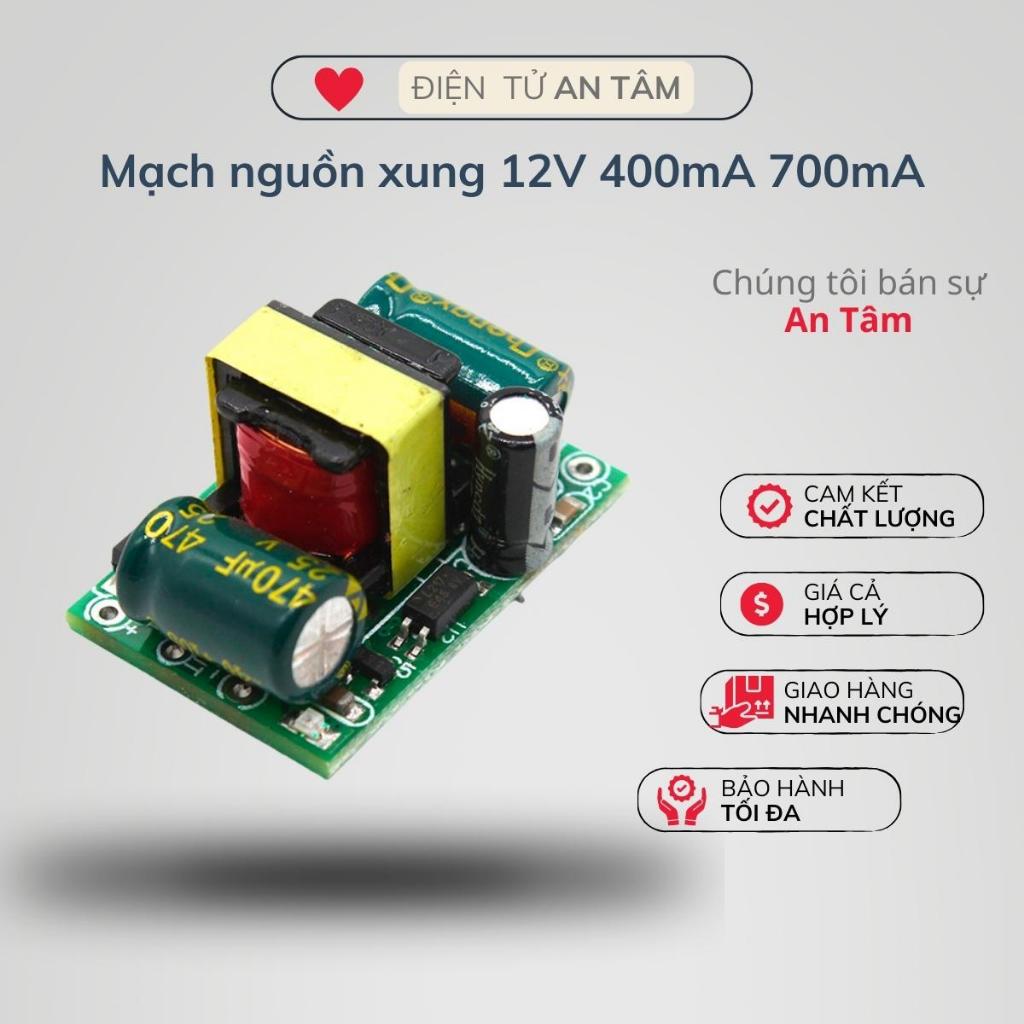 Mạch nguồn xung mini 12V 400mA 700mA chính hãng Điện trở an tâm ...
