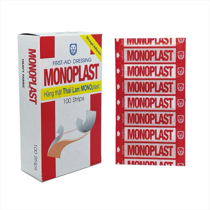 Hộp 100 miếng băng keo cá nhân MONOPLAST | Shopee Việt Nam