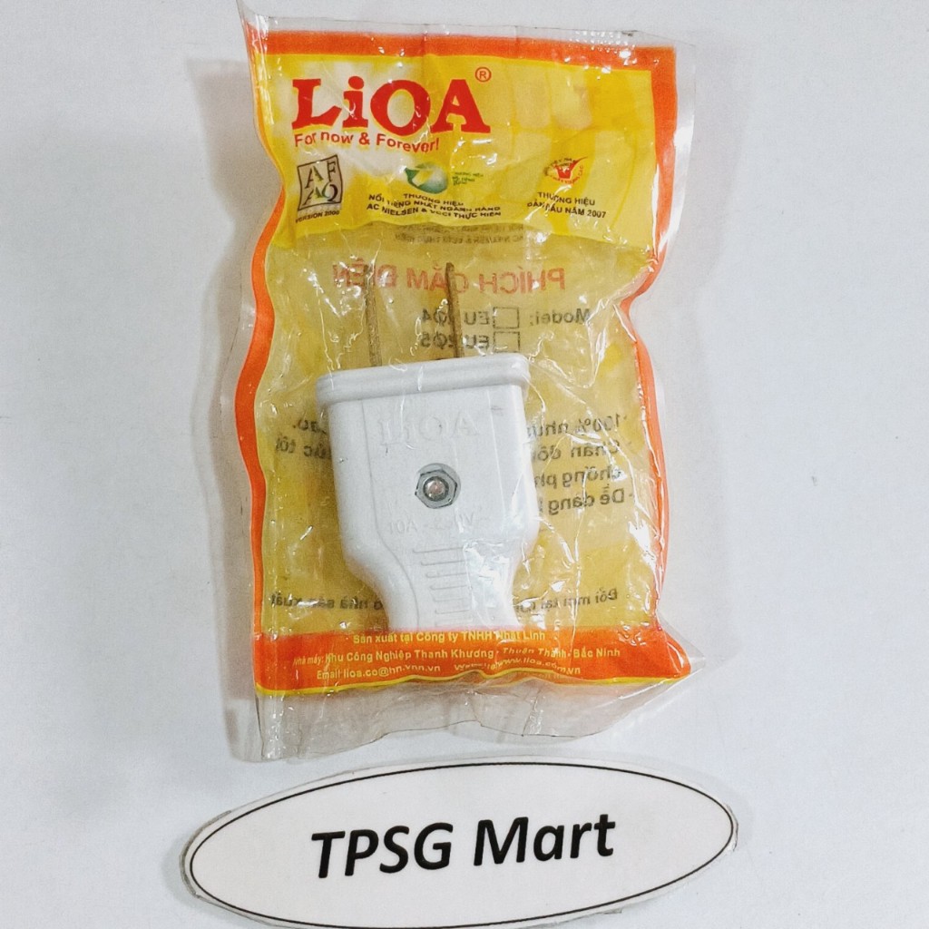 Phích cắm điện LIOA dạng Tròn EU2 / Dẹt EU2D / Phích cắm âm EU 2TD - CHÍNH HÃNG LIOA | Shopee ...