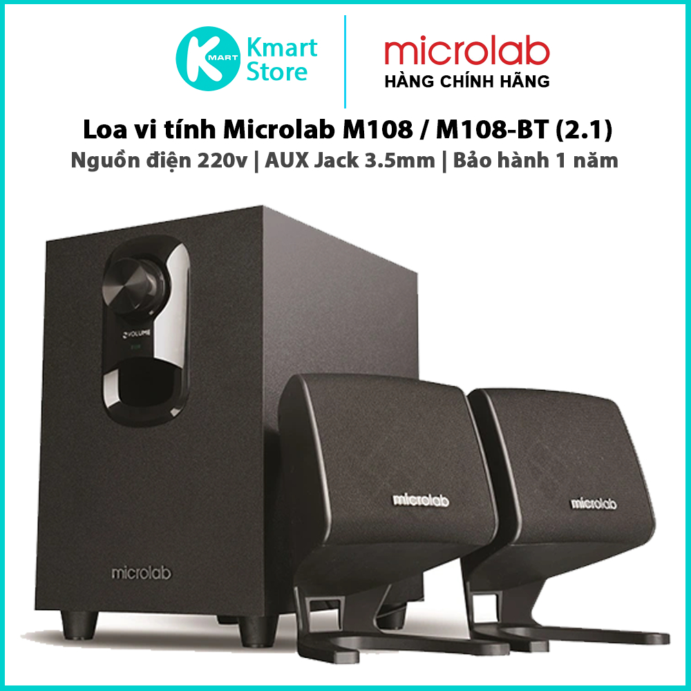 Loa Vi Tính Microlab M108 / M108BT (11W) | Nguồn điện 220v - Hàng Chính Hãng | Shopee Việt Nam