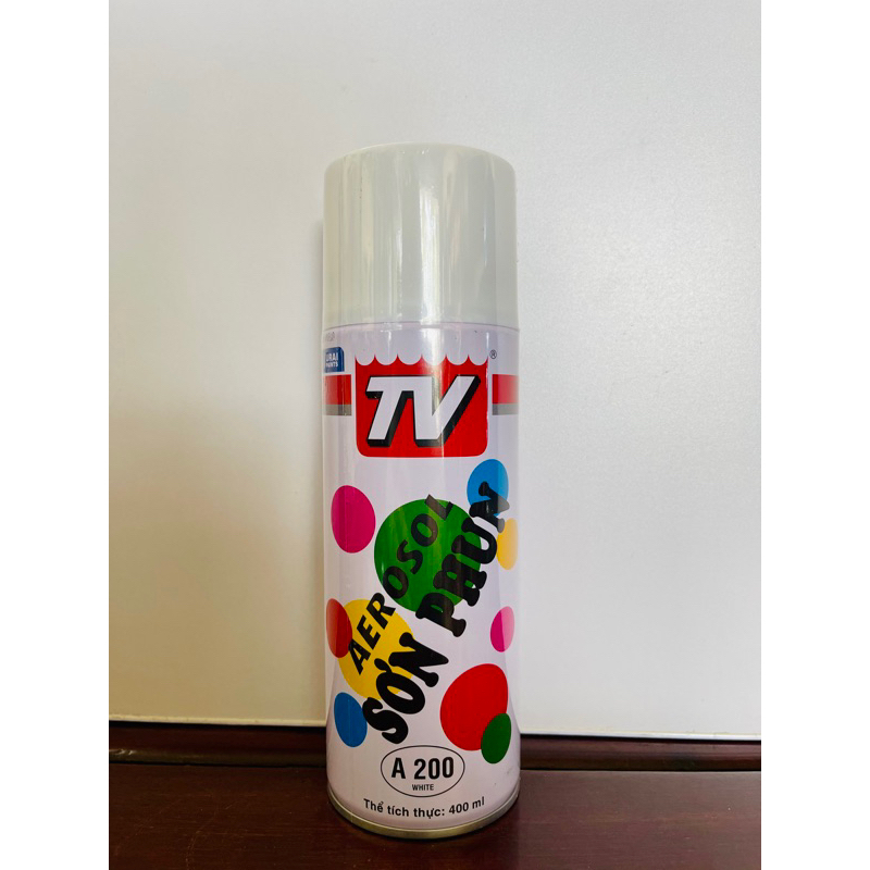 Sơn xịt TV AEROSOL 400ml Đỏ A211, Vàng A241, Xanh A214, Trắng A200, Nhũ ...