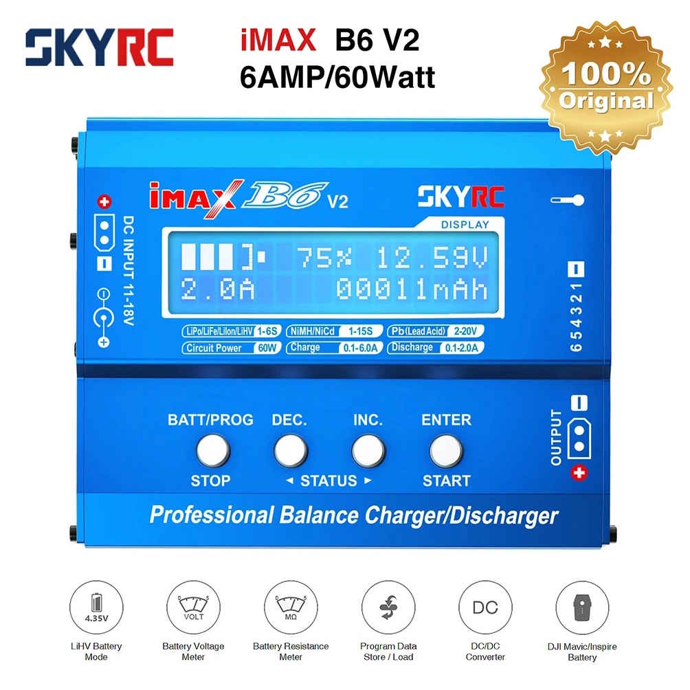 Bộ Sạc Imax B6 V2 Chính Hãng SKYRC ( Không Kèm Nguồn ) | Shopee Việt Nam
