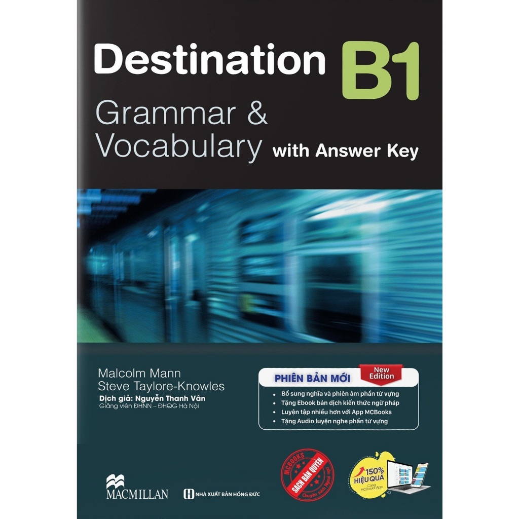 Sách - Destination B1: Grammar & Vocabulary with Answer Key | Shopee ...