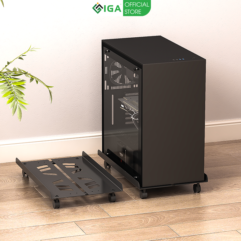 Kệ để cây máy tính CPU có bánh xe 360 di động thép chống ghỉ phủ sơn ...