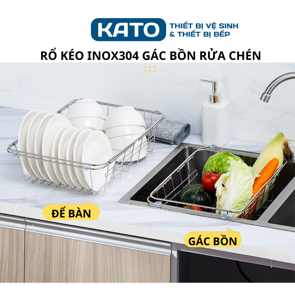 Rổ inox 304 treo bồn rửa chén, rửa rau củ đa năng | Shopee Việt Nam
