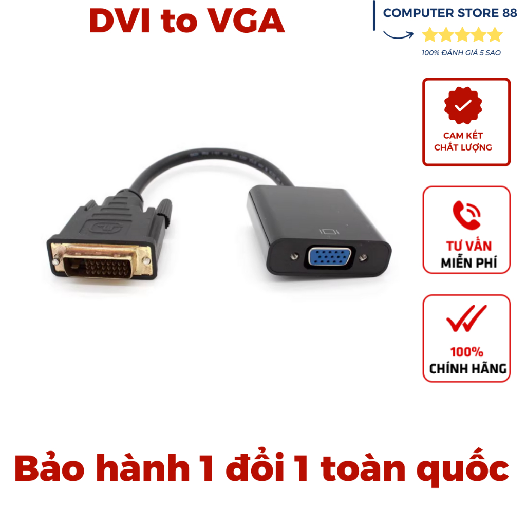 Bộ chuyển đổi DVI sang VGA | Shopee Việt Nam