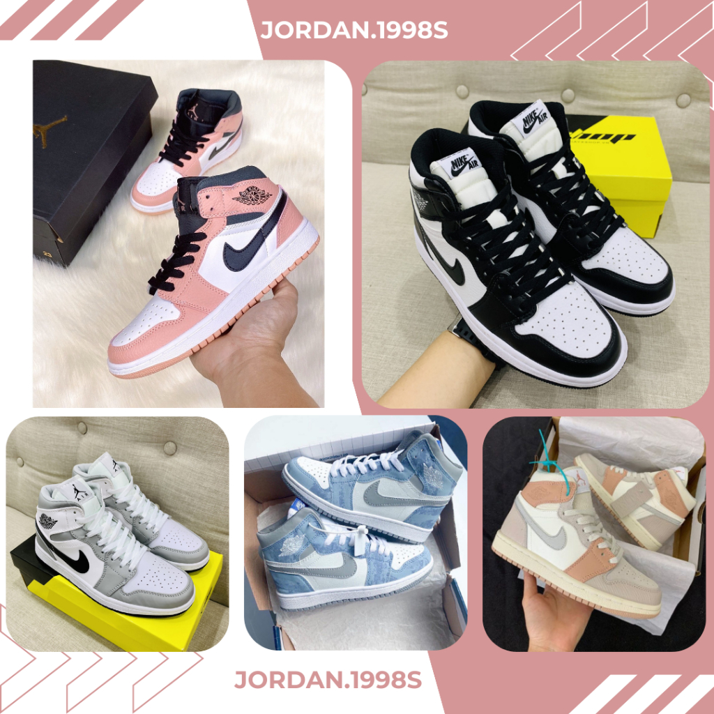 Giày Jordan Cổ Cao Nam Nữ, Giày JD1 Cao Cổ Panda Đen Trắng Hàng Đẹp ...