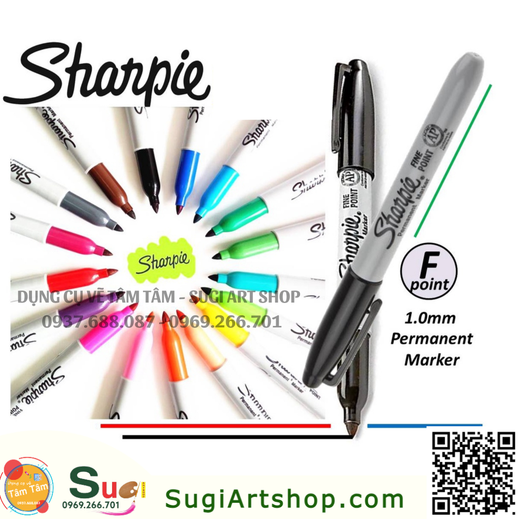 [ SUGI ART SHOP ] Bút lông dầu Sharpie - Sharpie Permanent Marker ...