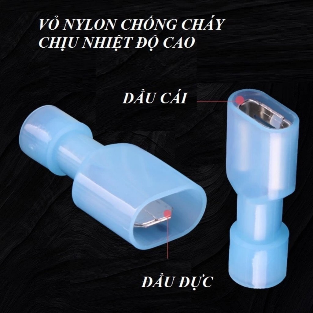 Đầu cos ghim đực cái ( Đầu cos ghim capa ) FDFN / MDFN cách điện chống ...