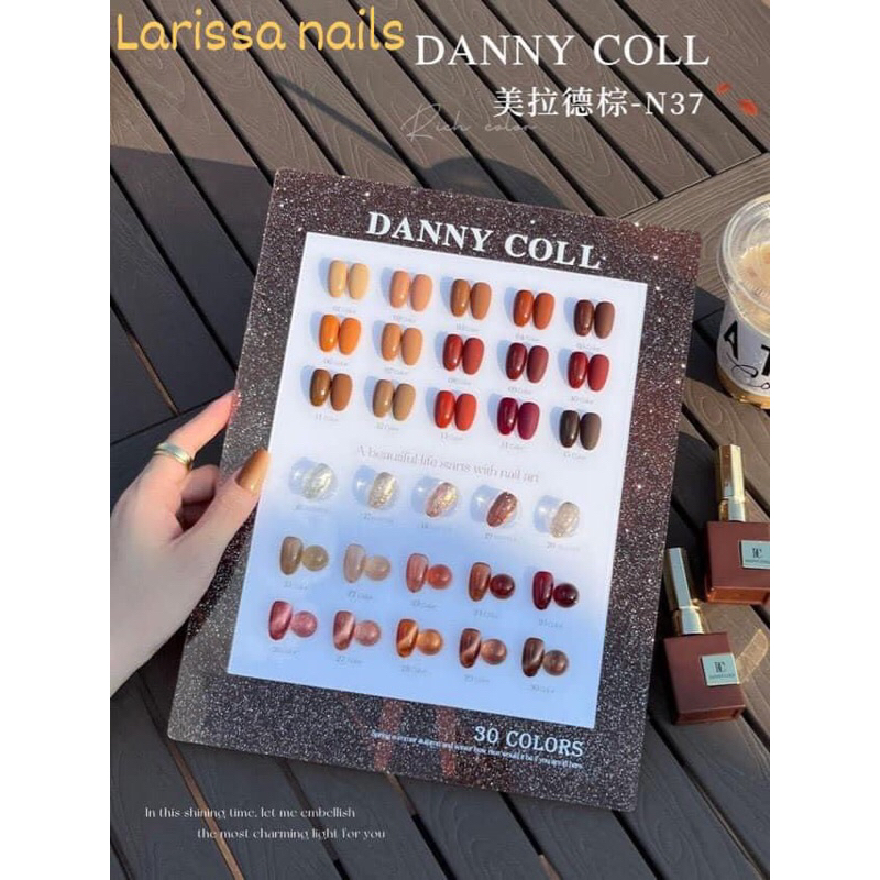 Sơn danny coll nâu 30 kèm bảng màu / Sơn nâu danny coll 30 chai có bảng ...