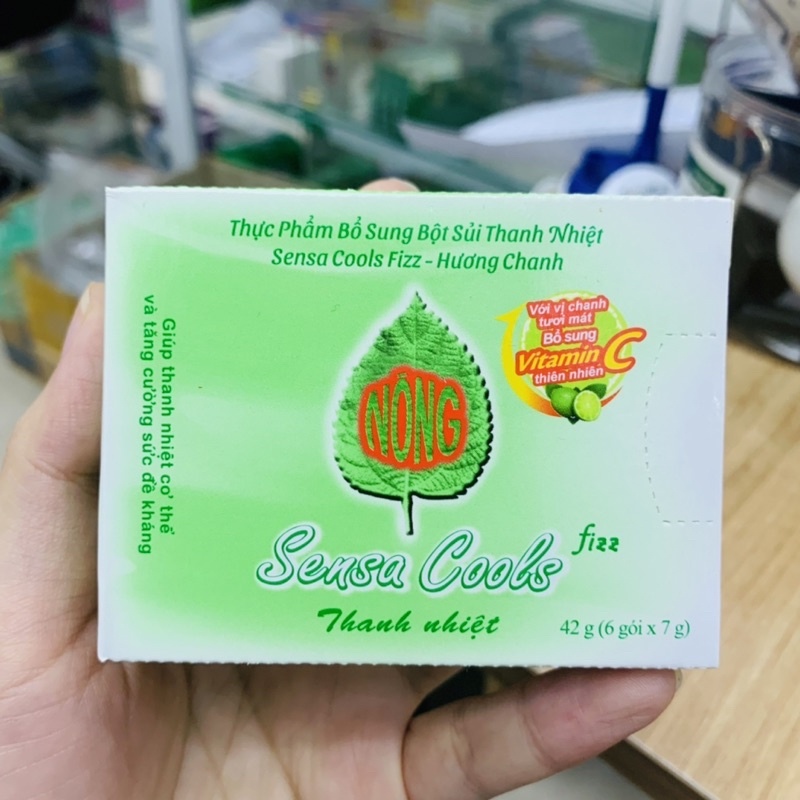 Bột sủi thanh nhiệt Sensa Cools 6 gói CHÍNH HÃNG | Shopee Việt Nam