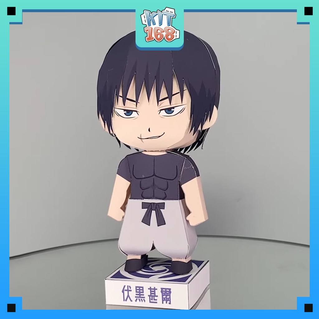 Mô hình giấy Anime Game Chibi Toji Fushiguro - Jujutsu Kaisen + kit hộp ...