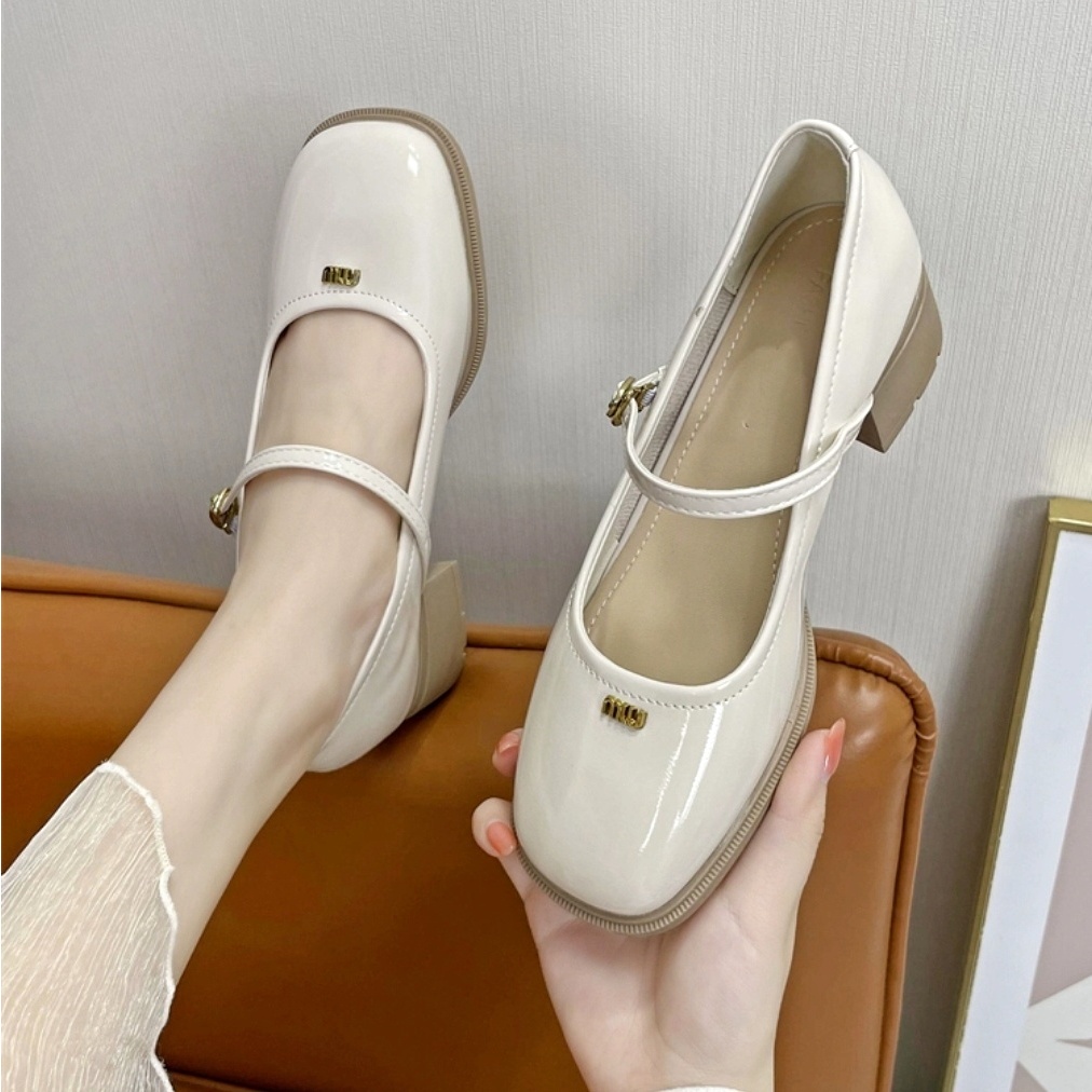 [SHIN] Giày Mary Jane Miumiu - Giày búp bê độn đế cao cấp | Shopee Việt Nam
