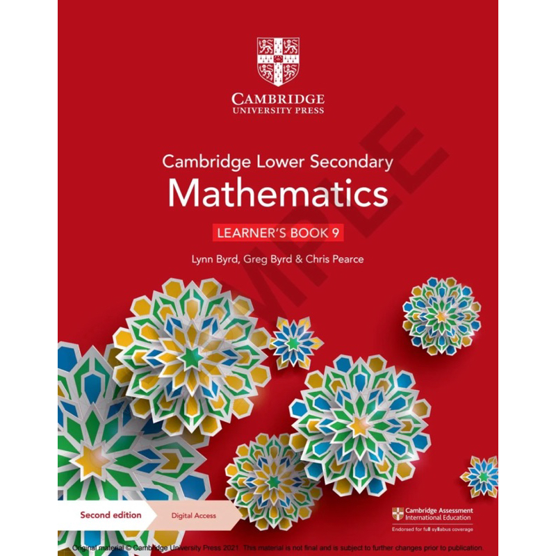 Cambridge Mathematics Learner’s Book-Workbook 9-Bản 2nd | Shopee Việt Nam
