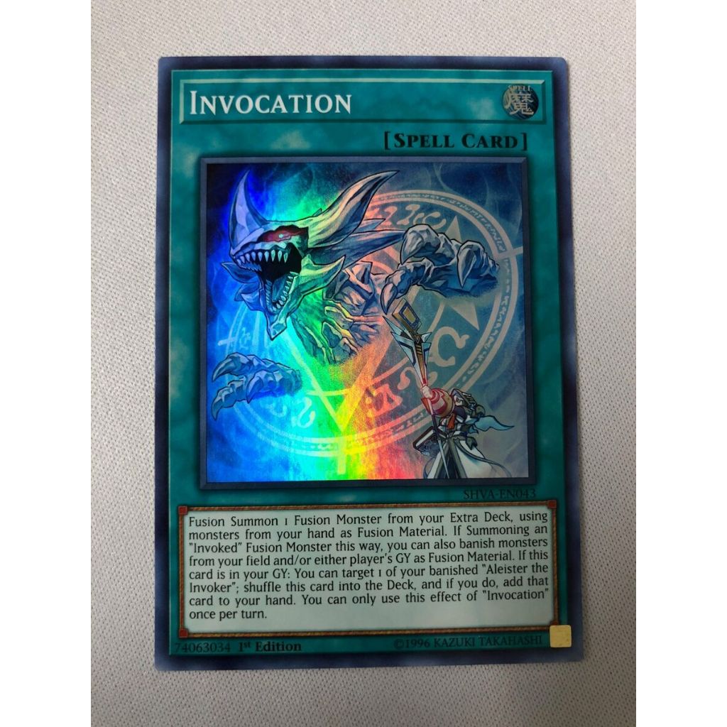 Thẻ bài YUGIOH - Invocation - SHVA-EN043 - Super Rare 1st Edition ...