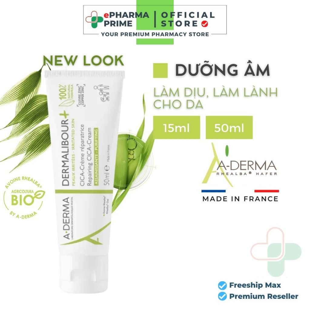 Kem Dưỡng Aderma Dermalibour+ Repairing Cream Phục Hồi, Làm Dịu 50ml ...