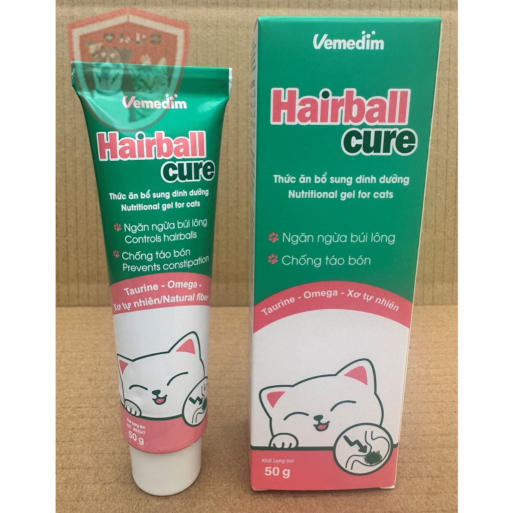 Hairball Cure - Gel tiêu búi lông trong dạ dày và đường ruột mèo ...