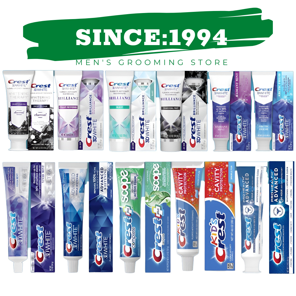 CREST | Kem Đánh Răng Crest 3D White Mỹ - Nhiều Mã | Shopee Việt Nam