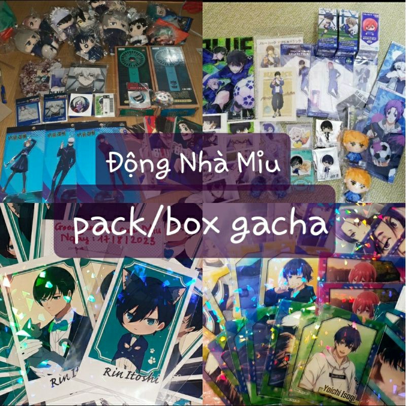Pack mù anime( đọc mô tả) mua 5 tặng 1 | Shopee Việt Nam