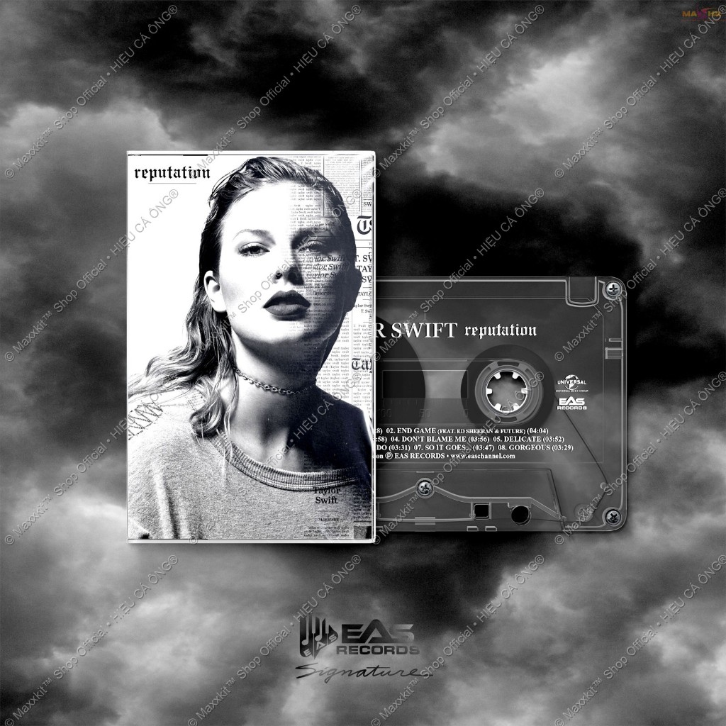 Băng cassette Taylor Swift - REPUTATION (DLX) - EAS Records | Shopee ...