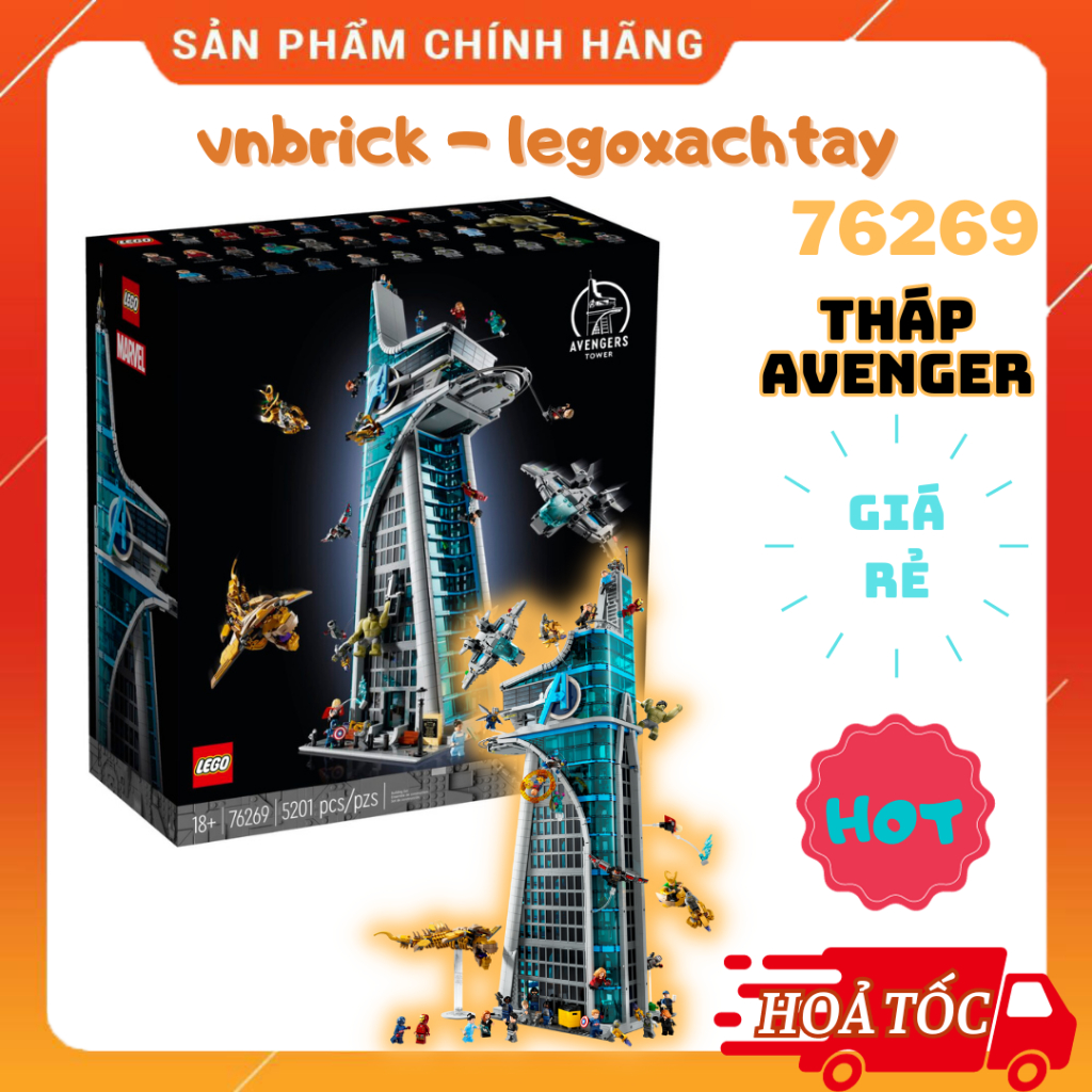 LEGO Marvel 76269 Avengers Tower Tháp Avengers | Shopee Việt Nam