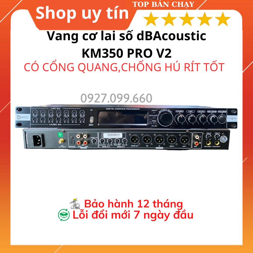 Vang cơ lai số dBacoustic KM-350 PROV2 cao cấp có hiệu ứng Echo,Reverb ...