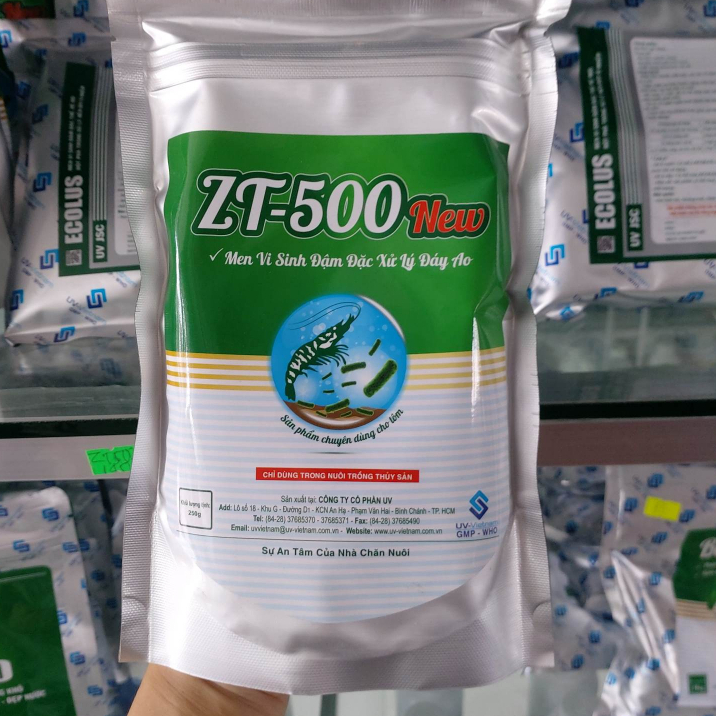 ZT-500 new (for shrimp) MEN VI SINH CHUYÊN XỬ LÝ KHÍ ĐỘC NH3-NO2 ...