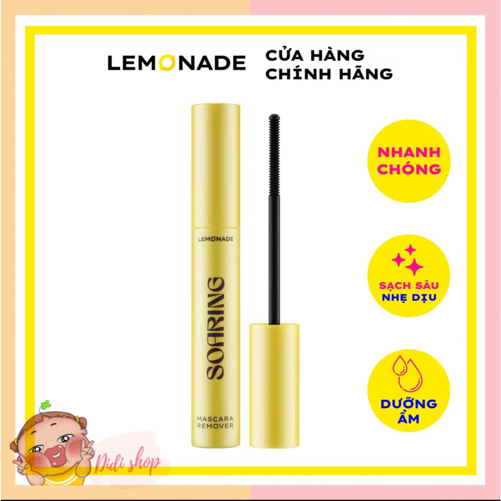 Tẩy trang mi sạch dịu không cay mắt LEMONADE Soaring Mascara Remover ...
