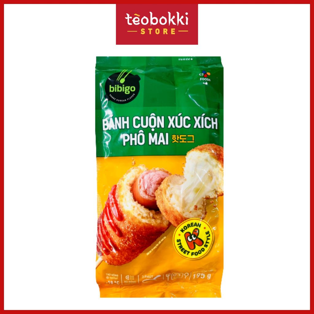 [SHIP HCM] Hotdog xúc xích phô mai Bibigo 195g | Shopee Việt Nam