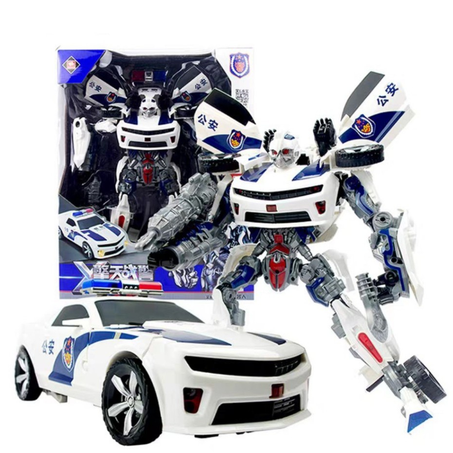 Mô Hình Robot Biến Hình Transformers - Xe Oto Cảnh Sát Biến Hình Robot ...