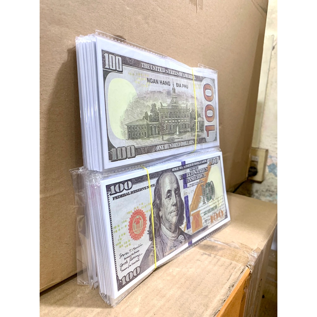 [1 xấp nhỏ] Giấy Tiền Đô Mỹ Loại Lớn 22cm*12cm | Shopee Việt Nam