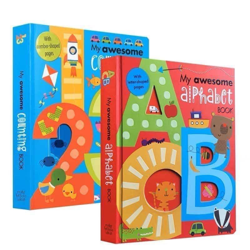 Bộ Sách - My Awesome Counting Book - My Awesome Alphabet Book 2 Cuốn ...