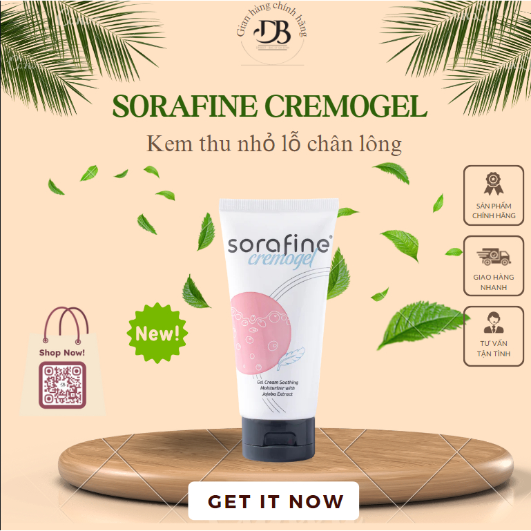Kem thu nhỏ lỗ chân lông Sorafine Cremogel | Shopee Việt Nam