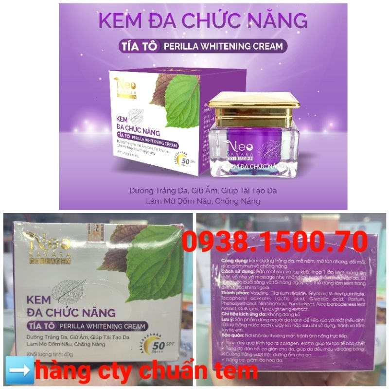 KEM ĐA CHỨC NĂNG 5IN1 TỪ TÍA TÔ FACE NEO KAVARA COLLAGEN Perilla ...