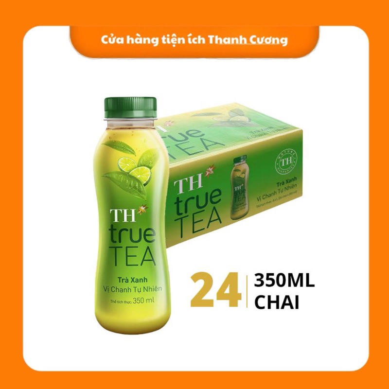 Thùng 24 Chai Trà Xanh Vị Chanh Tự Nhiên - TH True Tea 350ml | Shopee ...