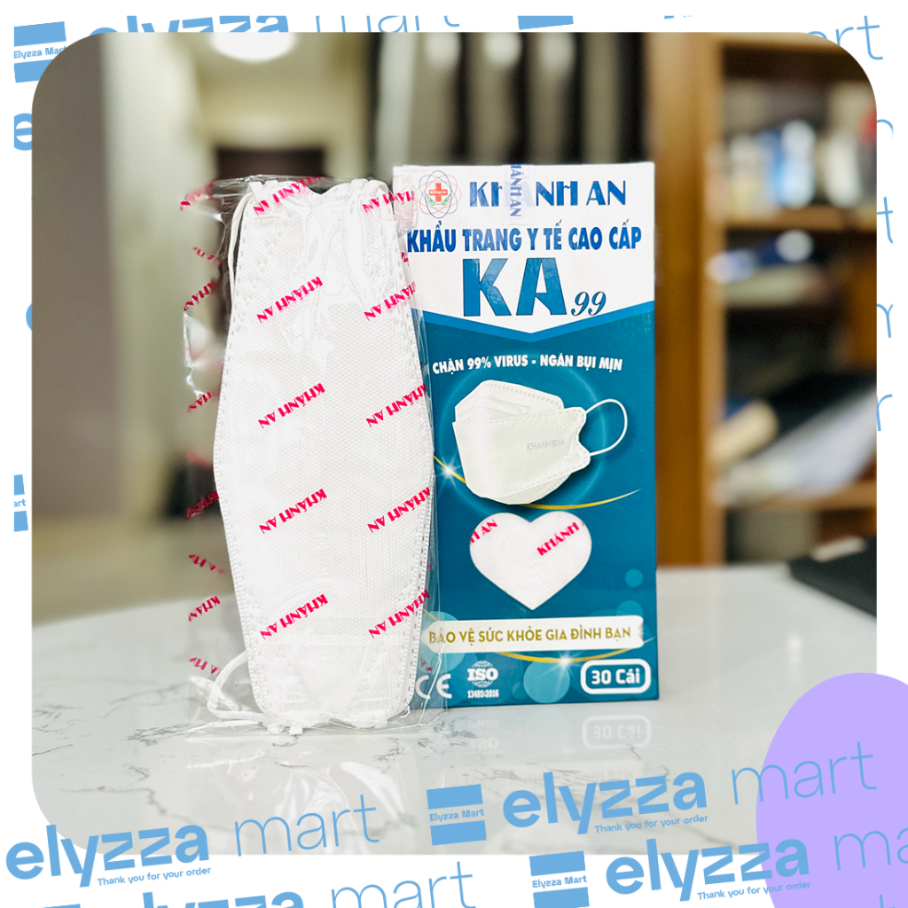 Khẩu Trang Y Tế Cao Cấp Khánh An KA99 (Hộp 30 Chiếc) | Shopee Việt Nam